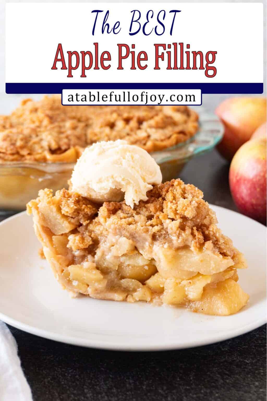 The BEST Apple Pie Filling Recipe - No thickener needed!