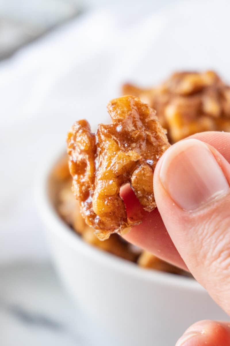 Easy Candied Walnuts in less than 15 Minutes | Only 4 Ingredients