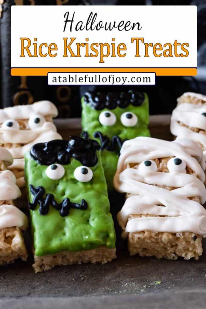 Easy Halloween Rice Krispie Treats | Mummy and Monster!