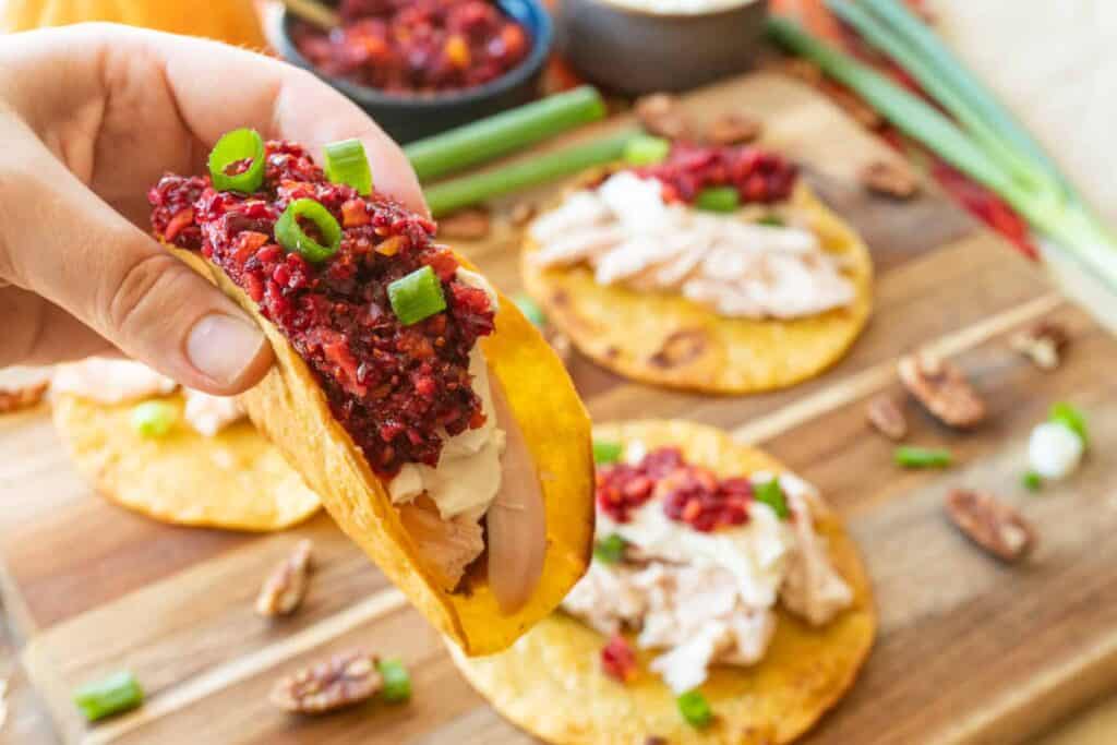Leftover Thanksgiving Turkey Tacos • A Table Full Of Joy
