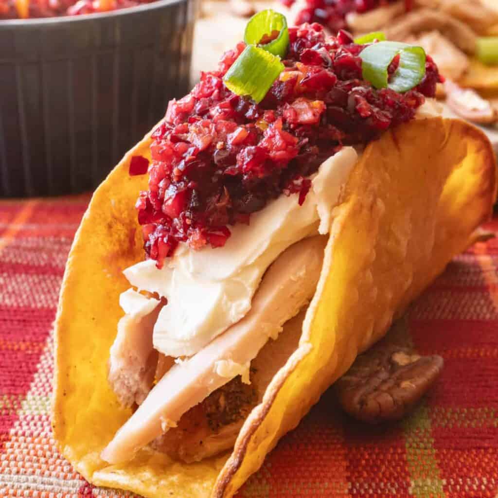 Leftover Thanksgiving Turkey Tacos • A Table Full Of Joy