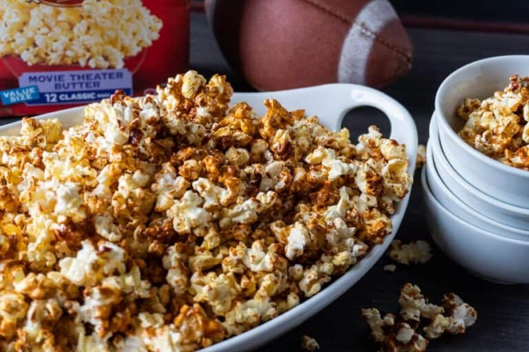 Buffalo Wing Popcorn • A Table Full Of Joy