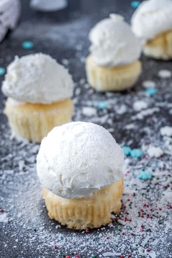 Snowball Cupcakes • A Table Full Of Joy
