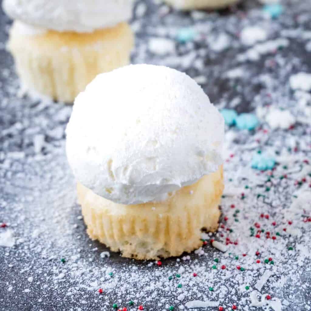 Snowball Cupcakes • A Table Full Of Joy