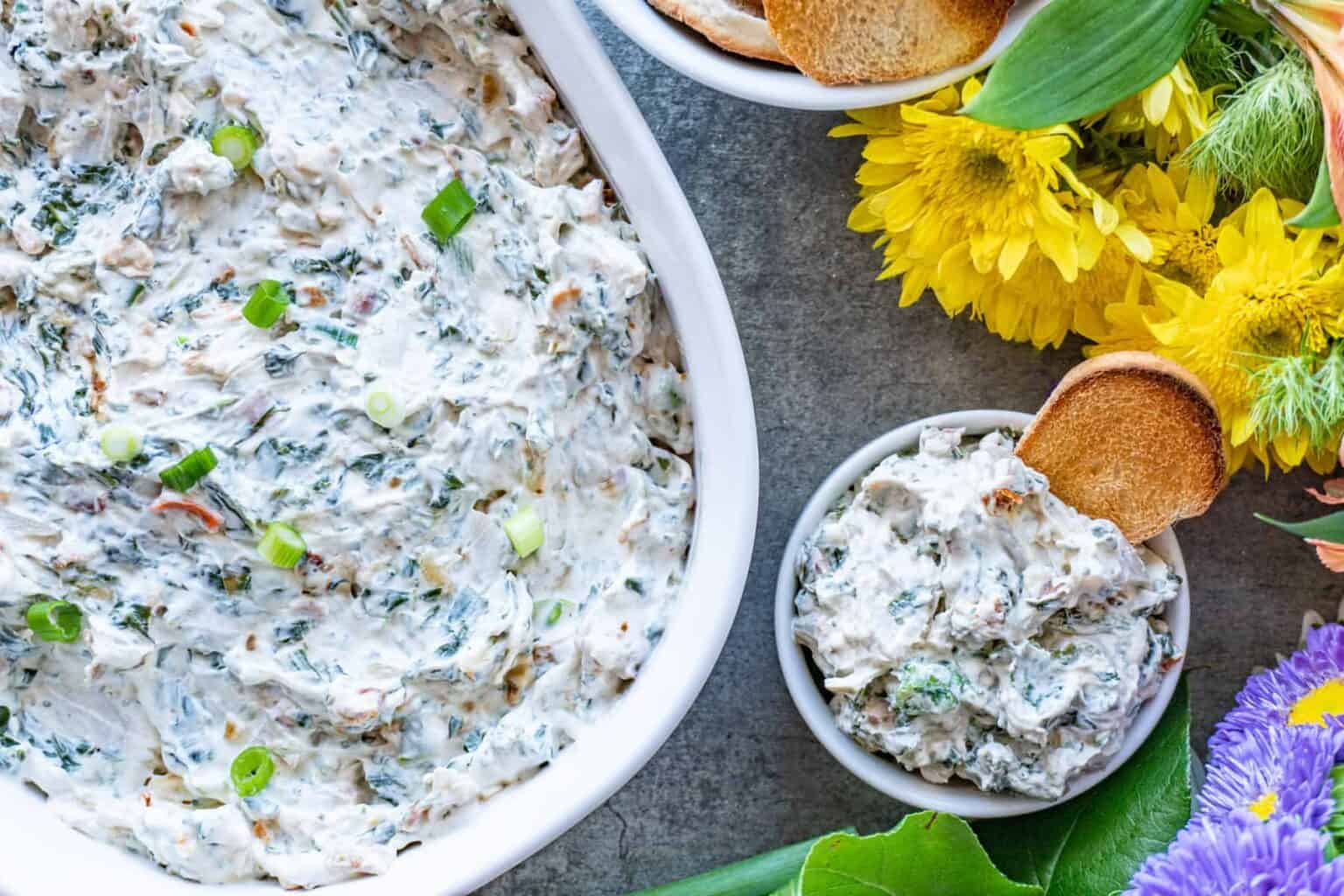 Cold Spinach Dip Recipe • A Table Full Of Joy
