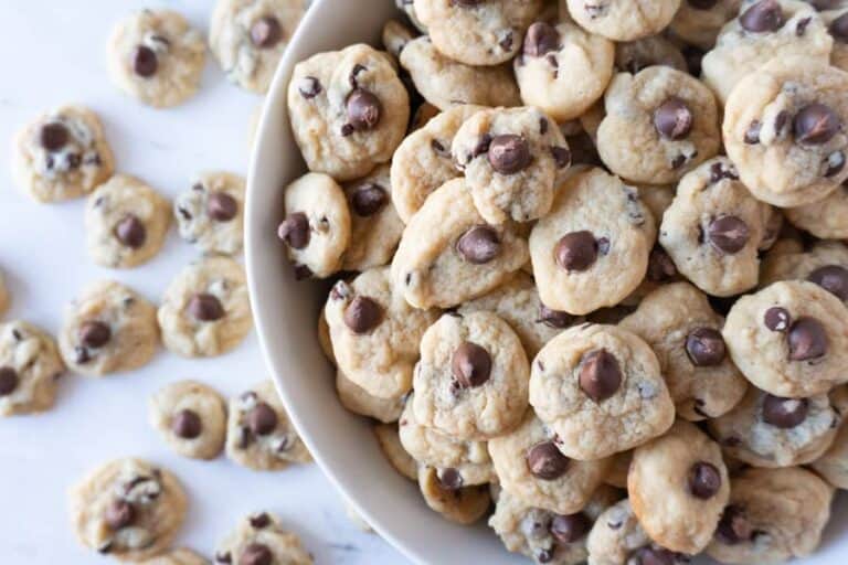Mini Chocolate Chip Cookies • A Table Full Of Joy
