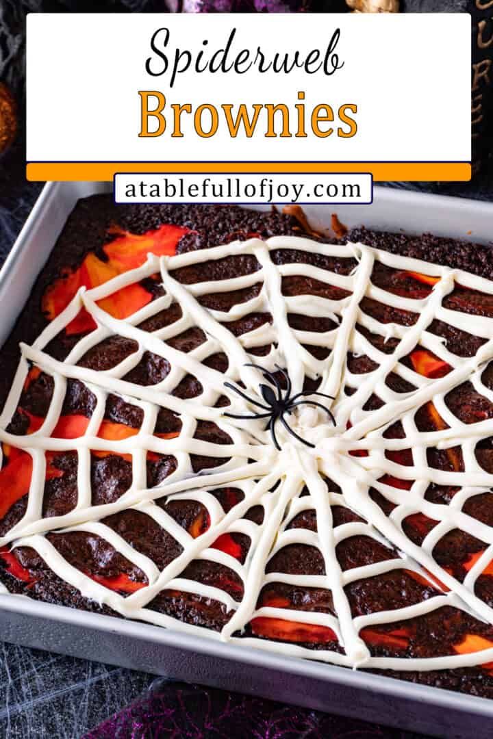 The BEST Spiderweb Brownies! Fun and Extra Tasty!