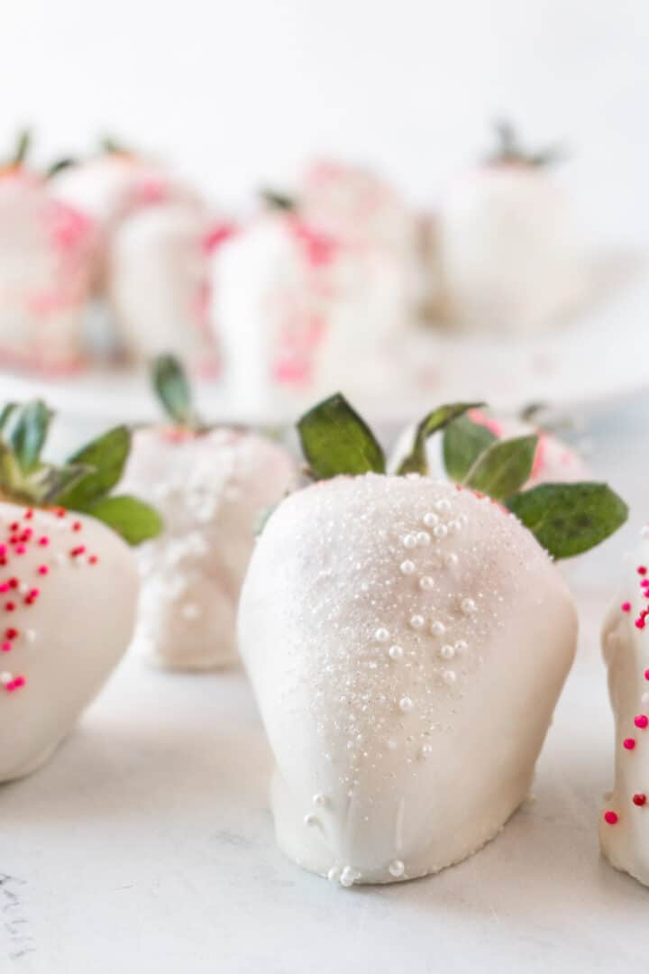 Easy White Chocolate Strawberries • A Table Full Of Joy