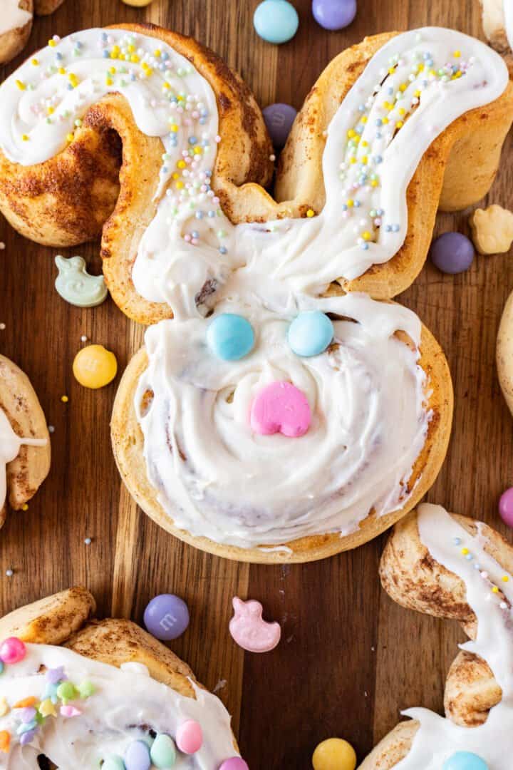 Easter Bunny Cinnamon Rolls • A Table Full Of Joy