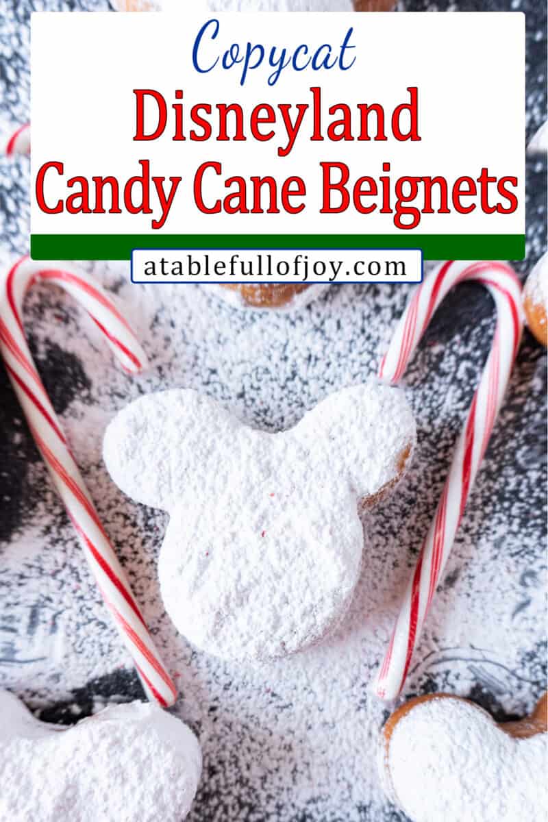 Easy Candy Cane Beignets - Copycat Disneyland Recipe