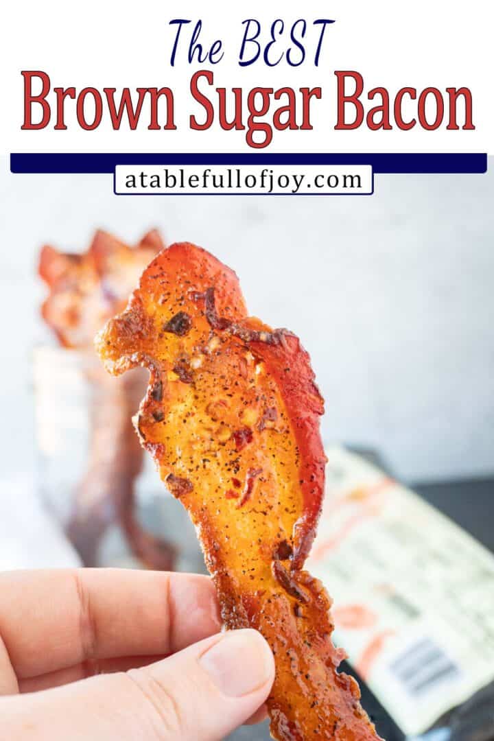 The BEST Candied Bacon- Sweet, Salty, a little Spicy!