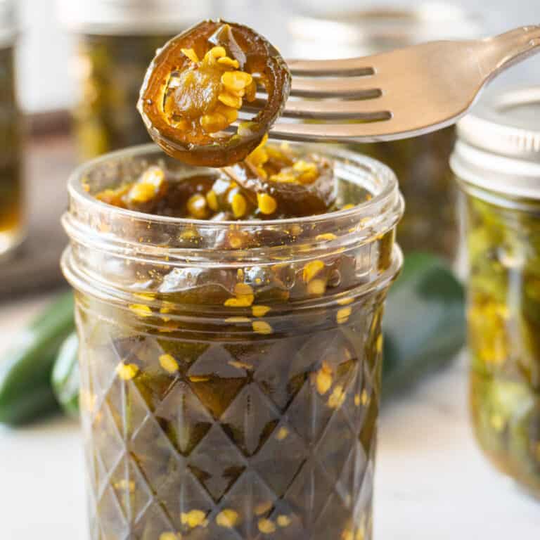The BEST Candied Jalapenos! Easy to make and extra delicious!