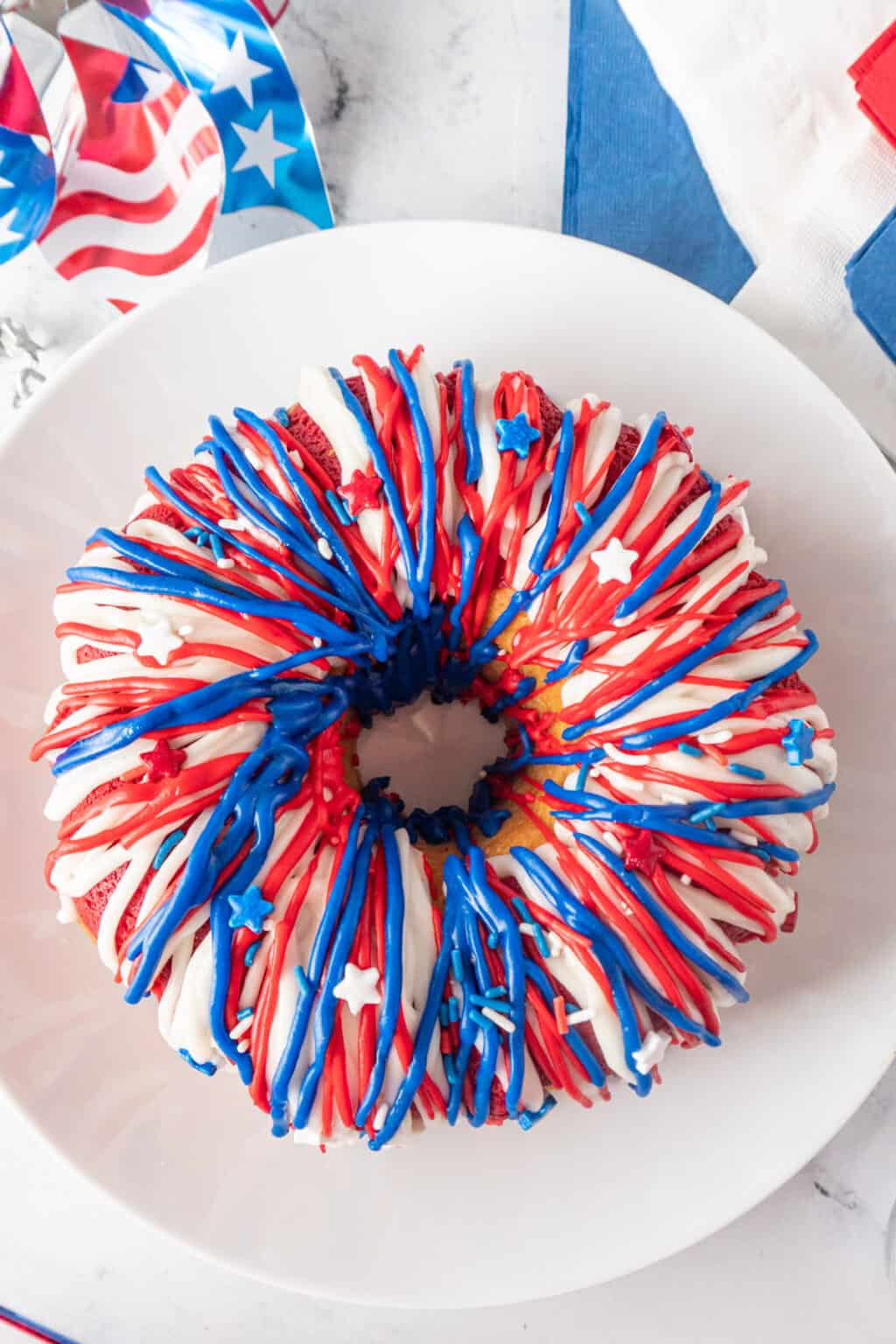Red White and Blue Cake • A Table Full Of Joy