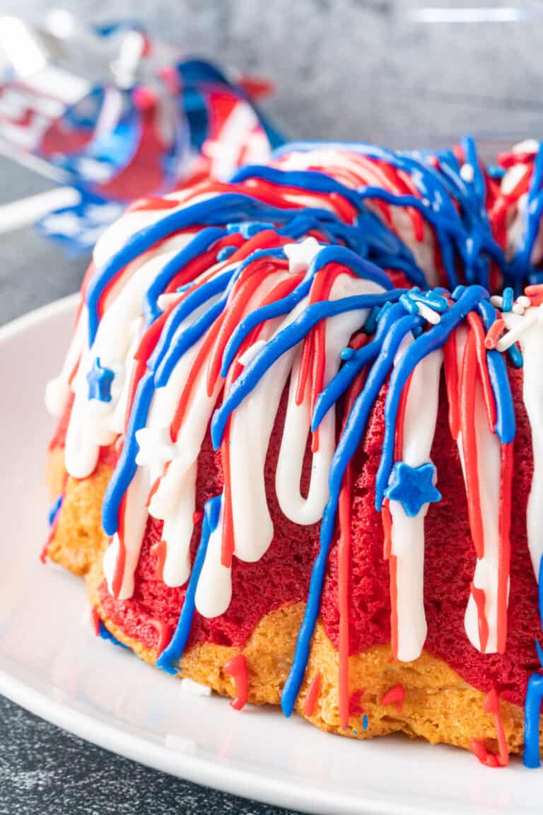 Red White and Blue Cake • A Table Full Of Joy