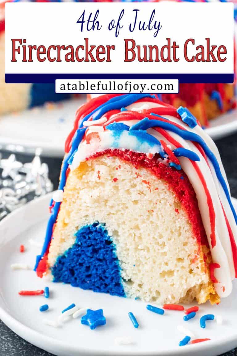 Easy Red White and Blue Fireworks Cake!