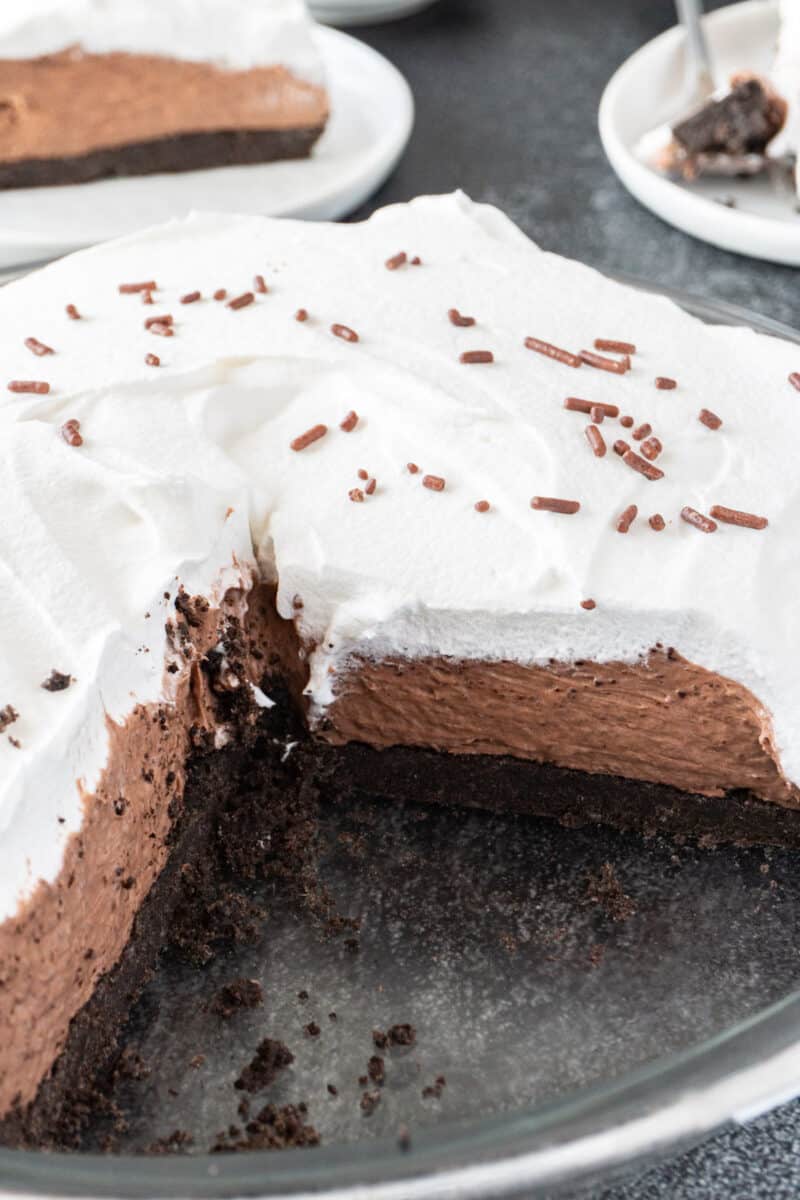 Chocolate Pudding Pie - Ready in 5 minutes!