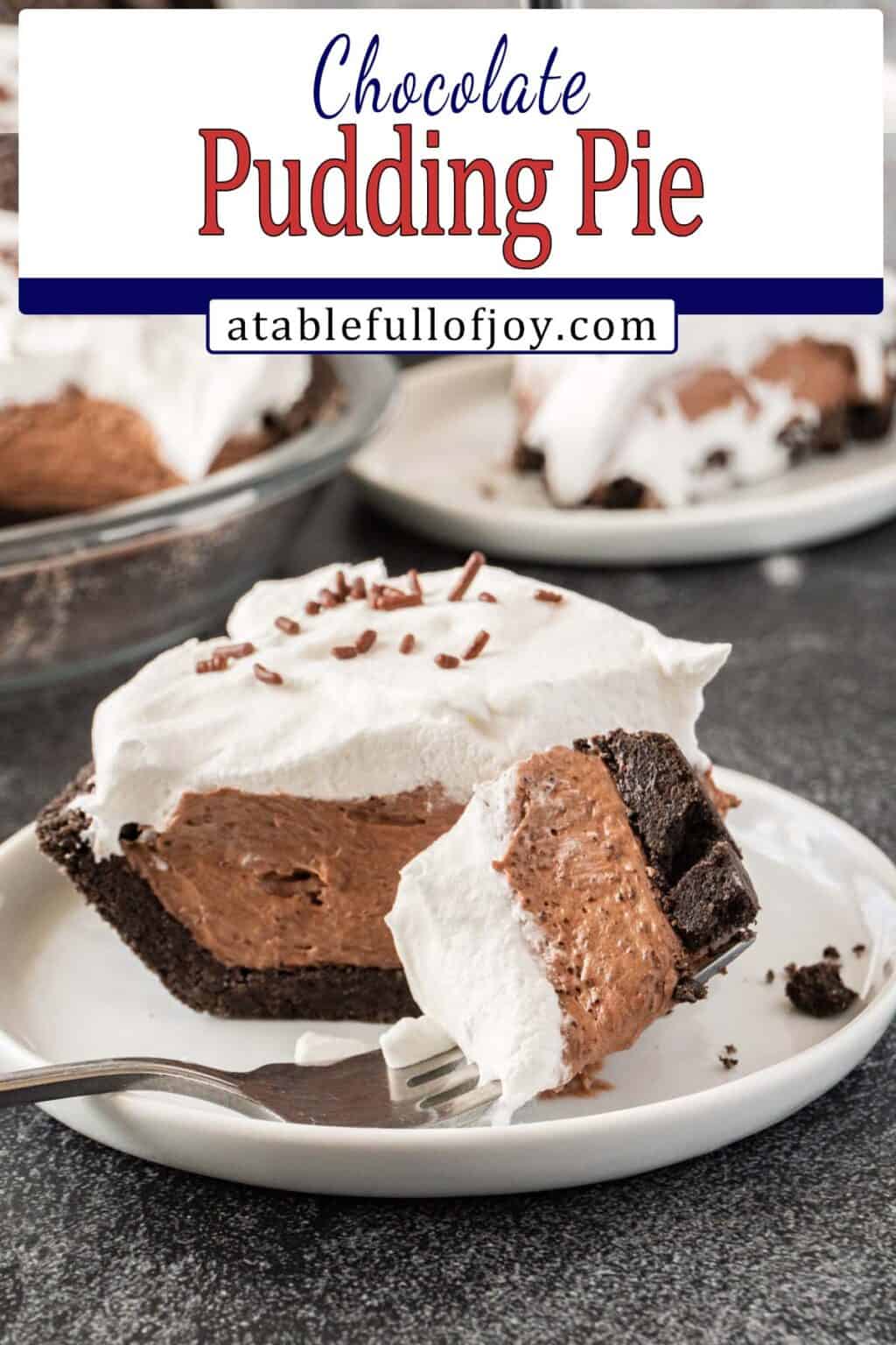 Chocolate Pudding Pie - Ready in 5 minutes!