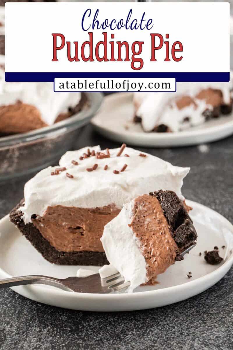 Chocolate Pudding Pie - Ready in 5 minutes!