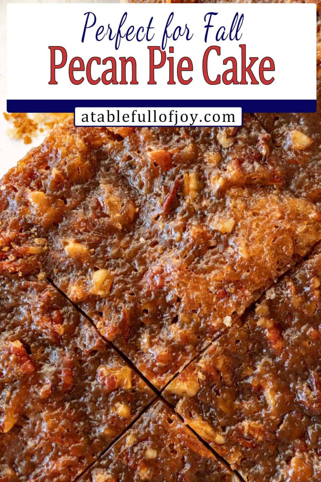 The BEST Pecan Pie Cake - Easy, Quick, Delicious!