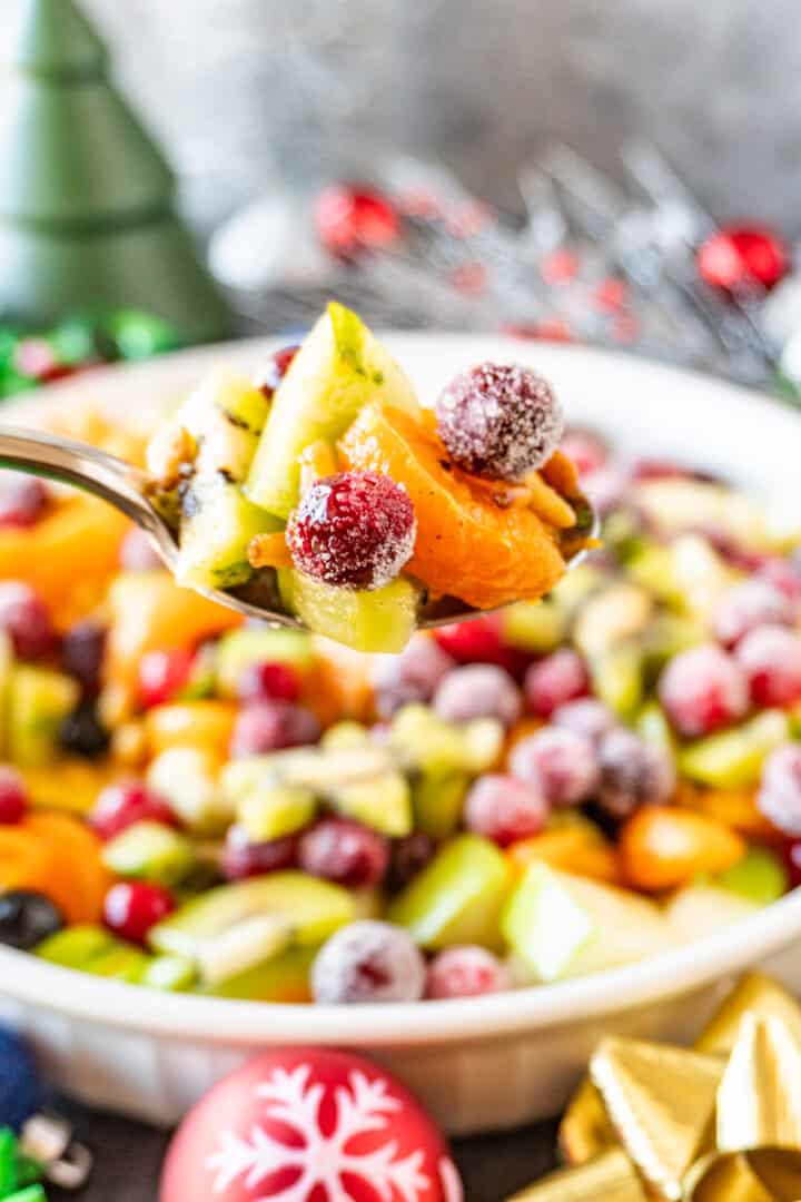 Christmas Fruit Salad • A Table Full Of Joy