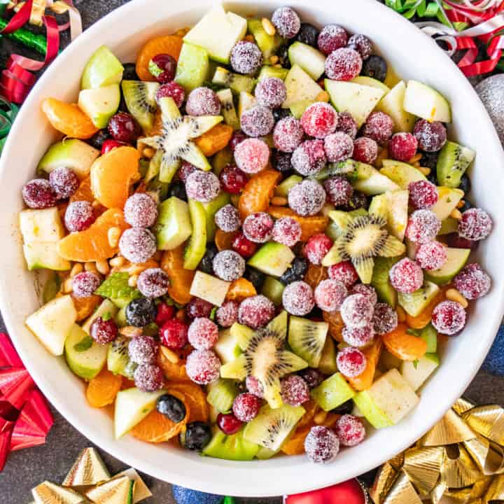 The BEST Christmas Fruit Salad- Flavorful and Easy to Make!