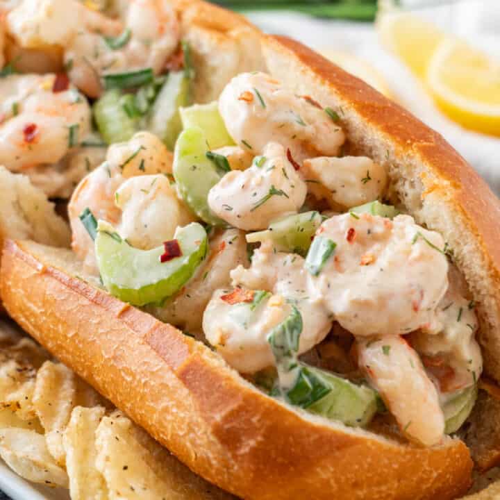 Easy Shrimp Salad Sandwich • A Table Full Of Joy