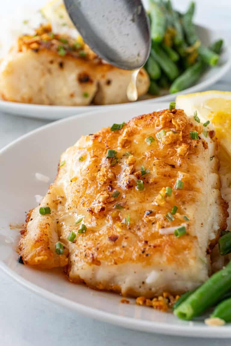 Lemon Butter Pan Fried Cod • A Table Full Of Joy