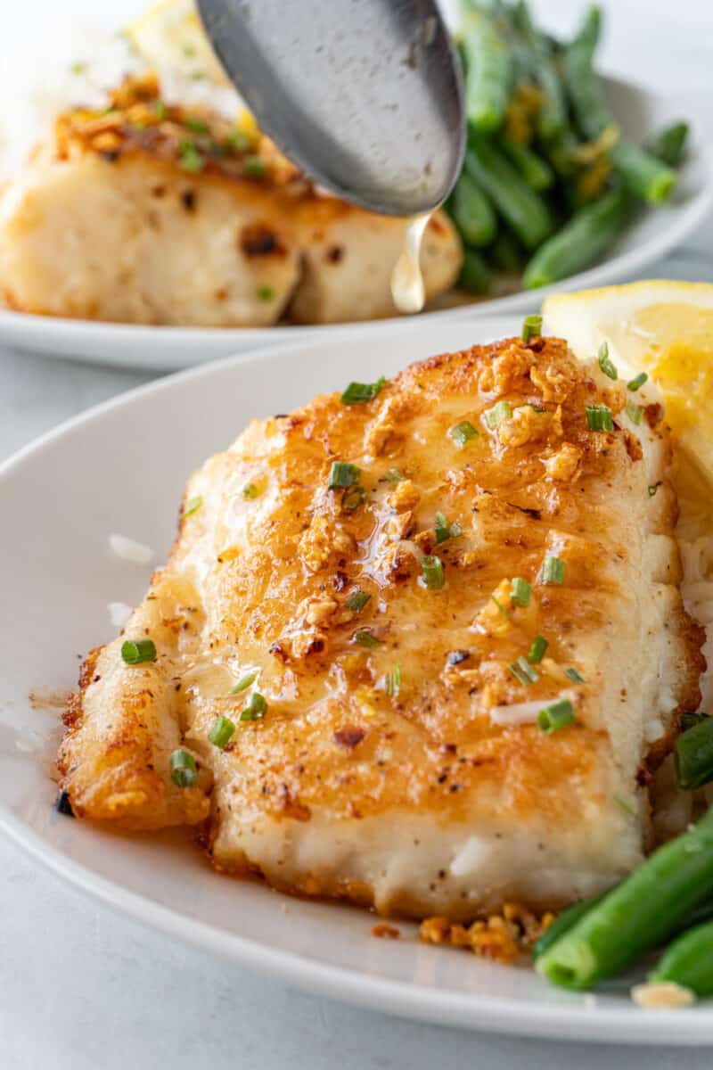 Lemon Butter Pan Fried Cod • A Table Full Of Joy
