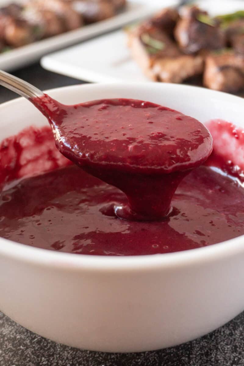 Filet Medallions with Blackberry Sauce • A Table Full Of Joy