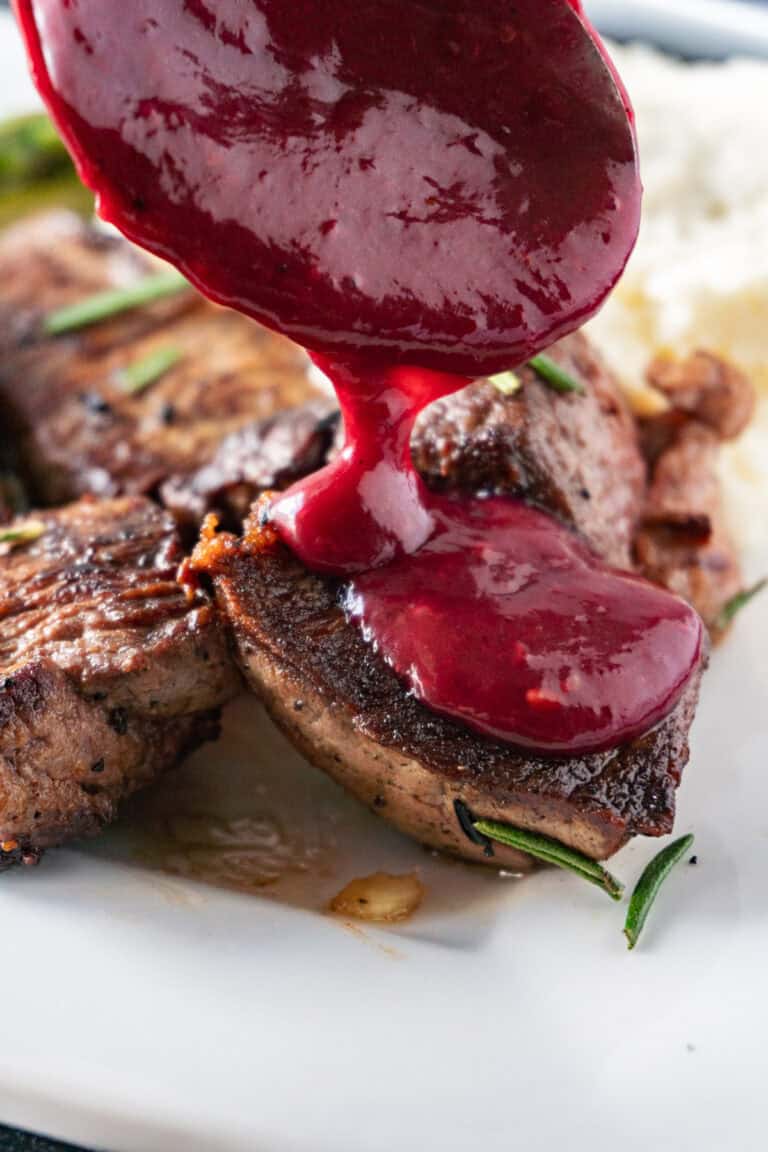 Filet Medallions with Blackberry Sauce • Easy, Decadent, Delicious